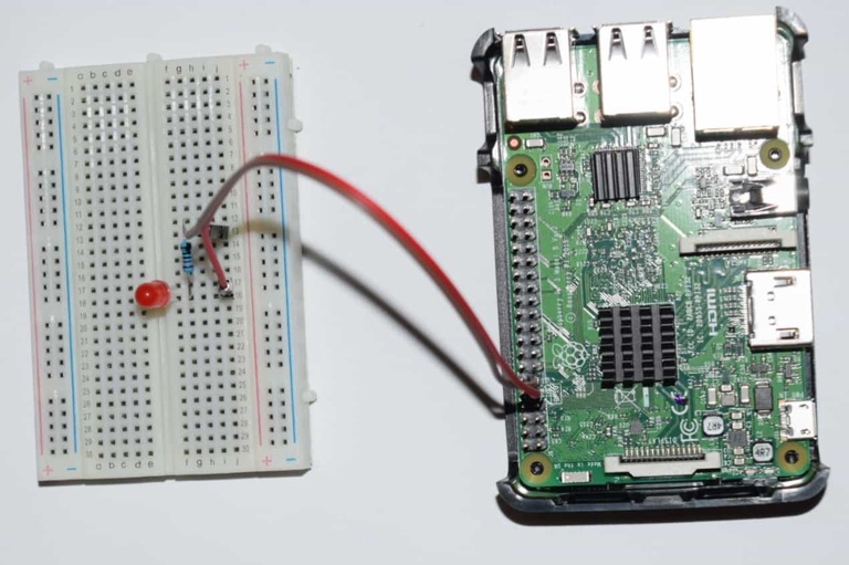 Blinking LED on Raspberry Pi using C | ADMFactory