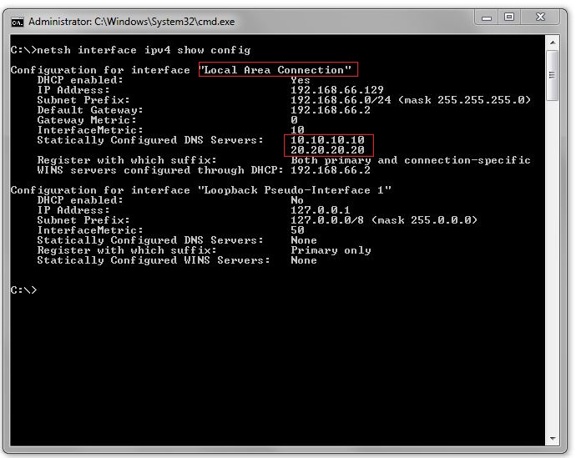 How to change DNS settings from command line | ADMFactory
