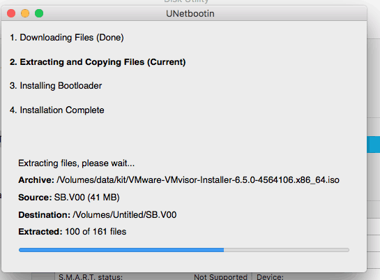Prepare ESXI vSphere USB drive boot image using MacOS. | ADMFactory