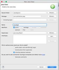How to create Java Application with Eclipse | ADMFactory