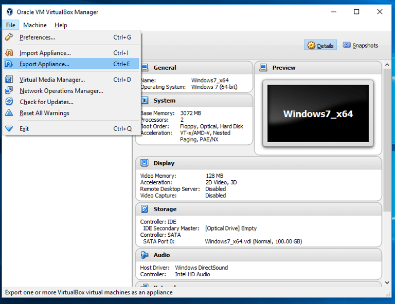 How to convert VirtualBox to VMware virtual machine | ADMFactory
