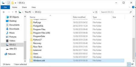 How to delete the Windows.old folder from Windows 10 | ADMFactory