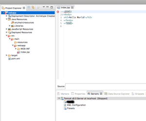 Create a Web Application with Maven in Eclipse | ADMFactory