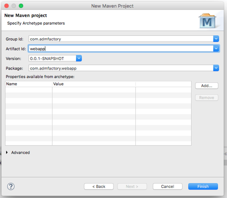 Create a Web Application with Maven in Eclipse | ADMFactory