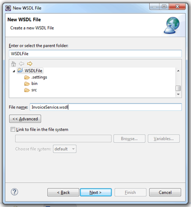 How to create WSDL file with Eclipse | ADMFactory